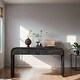 Unique Retro Silhouette Console Table with Open Style,Two Top Drawers ...