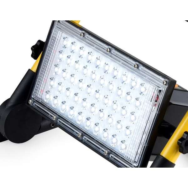 Rechargeable Solar Portable Folding LED Work Light 7000k Outdoor Work ...