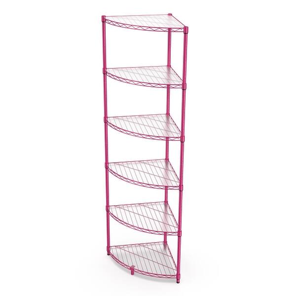 Open Storage Rack 6-tier Corner Display Cabinet Plant Stand - Bed Bath ...