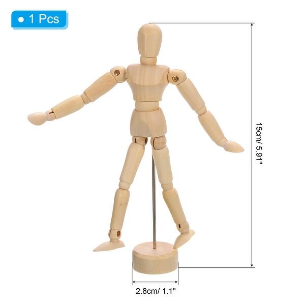 Wooden Mannequin Figure, Artist Drawing Manikin Model Flexible - Bed ...