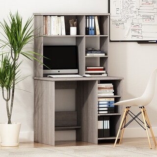 Studio Space 35" Sturdy Home Office Tower Computer Desk Modern Writing ...