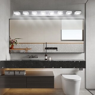 8-Light LED Vanity Light Adjustable Brightness - Bed Bath & Beyond ...