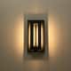Rennnsan 2-Light 14 in. Modern Aluminum Square Wall Sconce Integrated ...