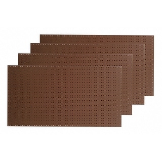 Pegboard Panel: Round, 1/4 in Peg Hole Size, 48 in x 24 in x 1/8 in ...