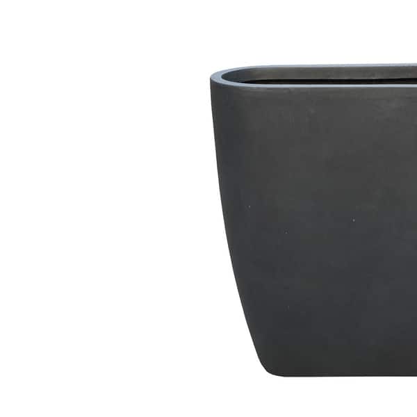 DurX-litecrete Lightweight Concrete Tall Trapezoid Charcoal PLNTR-S ...