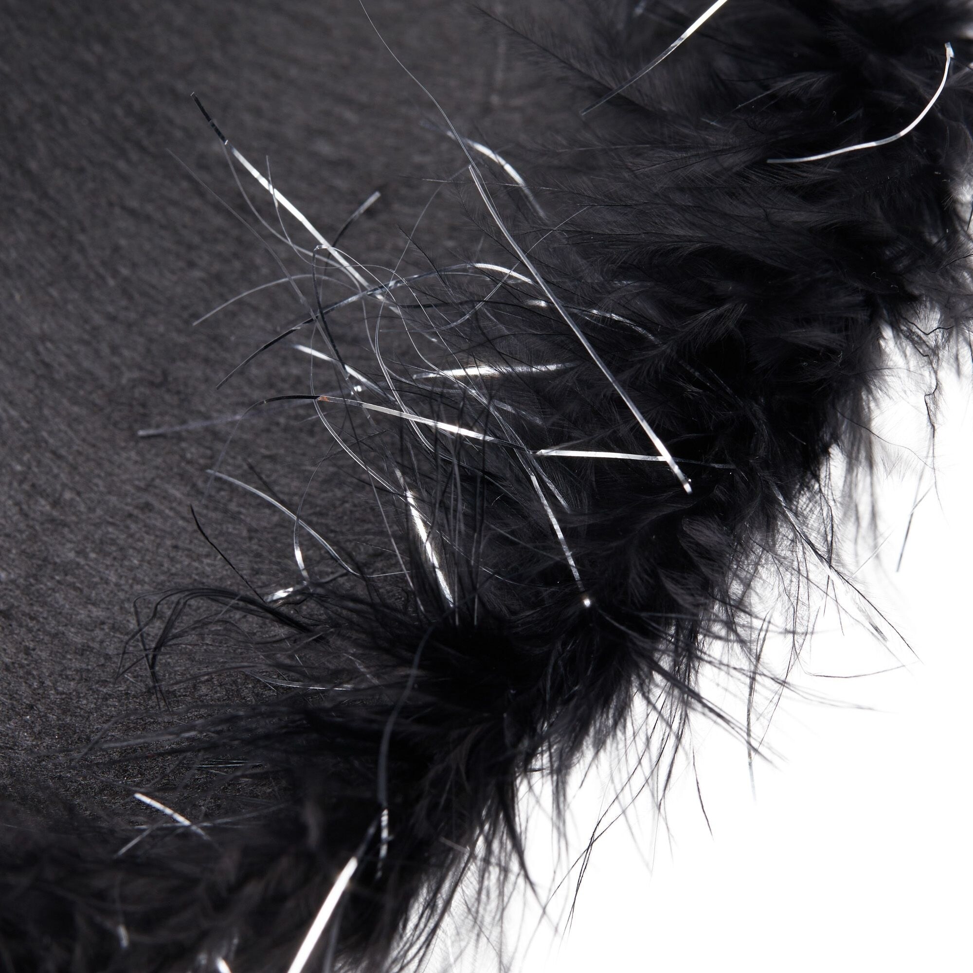 black cowboy hat fluffy