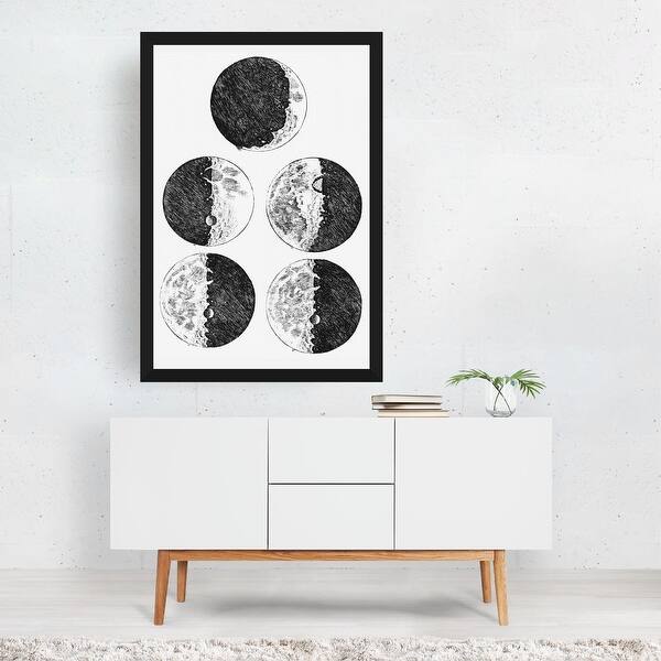 Galileo s drawings of the phases of the moon Moon Art Print/Poster ...