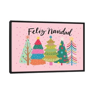 iCanvas "Feliz Navidad" by Deborah Curiel Framed - Bed Bath & Beyond ...