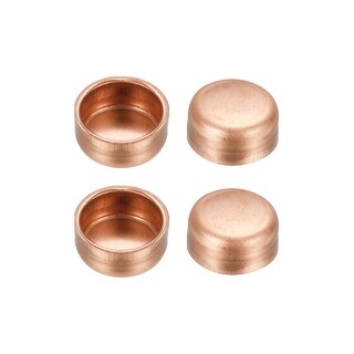 4pcs Copper End Cap Pipe Fitting Sweat Plug Connection 9.52mm ID HVAC ...