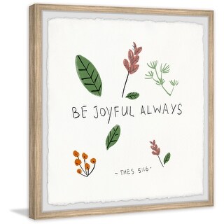 'Be Joyful Always' Framed Painting Print - Bed Bath & Beyond - 36273517