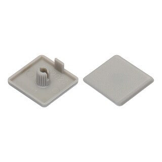 40Pcs Standard Plastic Square Aluminum Extrusion End Cap Grey - Bed ...