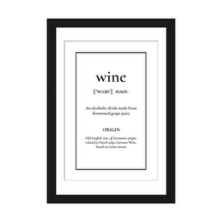 iCanvas "Wine Definition" by Alchera Design Posters - Bed Bath & Beyond ...
