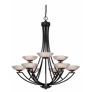 Dolan Designs 1902-46 9 Light 35.75" Height Chandelier with 2 Tier ...