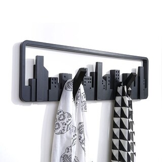 Wall-mounted Coat Hook,Piano Shape Artistic Coat Rack - Black - Bed ...