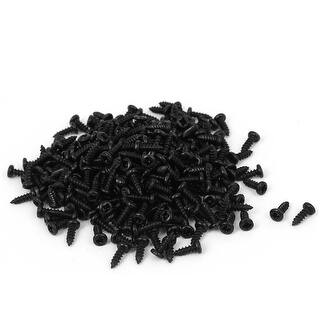 2x6mm Male Thread Phillips Round Head Metal Self Tapping Screw 300Pcs ...