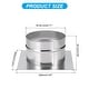 Duct Connector Flange, Galvanized Air Ducting Mounting Plate Square to ...