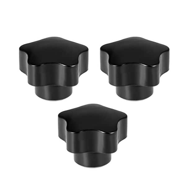 Star Knob Grip Handle M10 Diameter Insert Female Thread Set of 3 ...