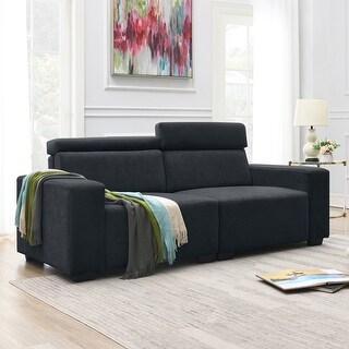 3 Seater Sectional Sofa Velvet Upholstered Loveseat Ergonomic Couch Set ...