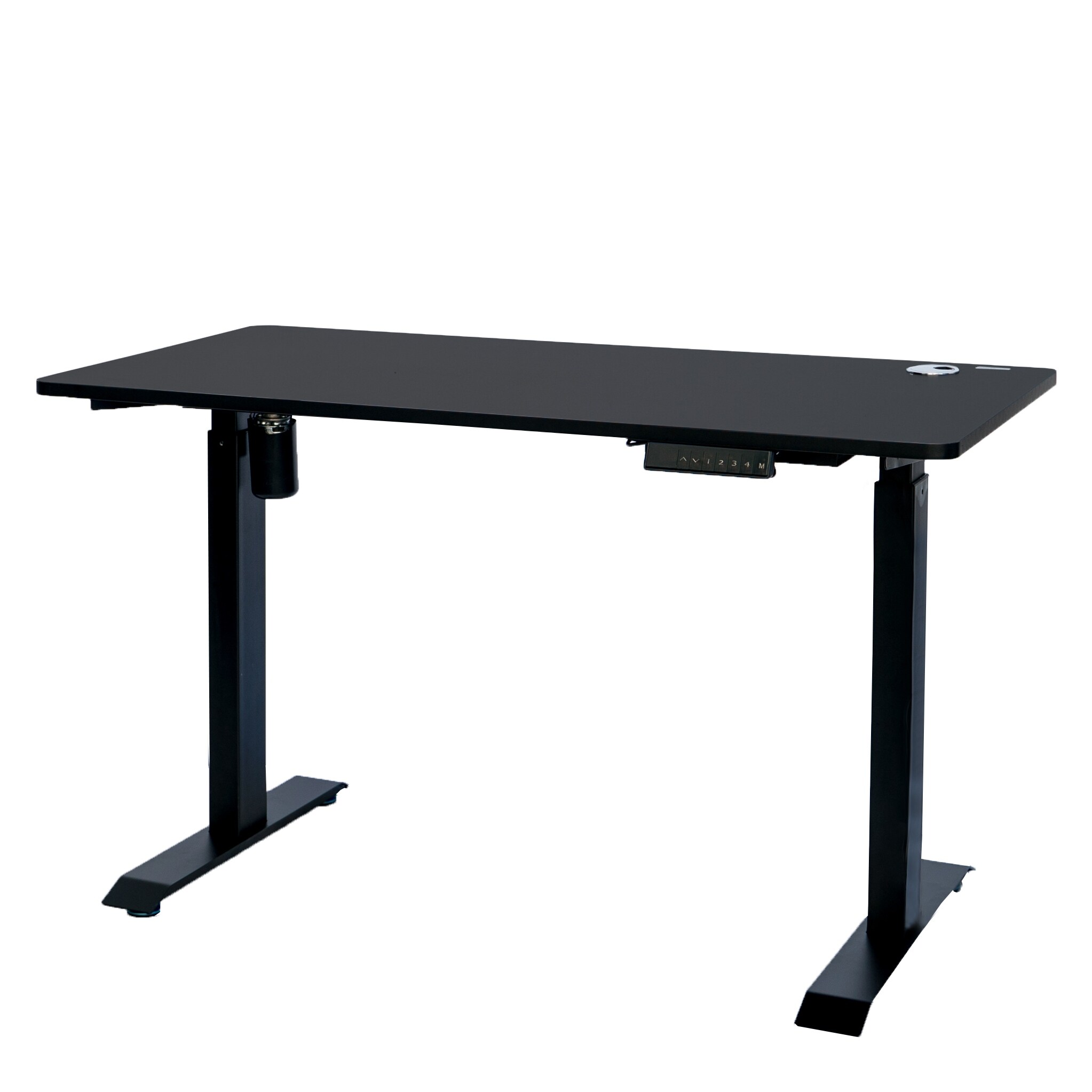 ErgoMax Electric Height Adjustable Single Motor Desk Frame w 48 x 24 Tabletop 45.25 Inch Max Height Bed Bath Beyond 37476385