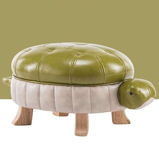 Creative Animal Footstool with Padded Cushion, Turtle Ottomans Rest ...