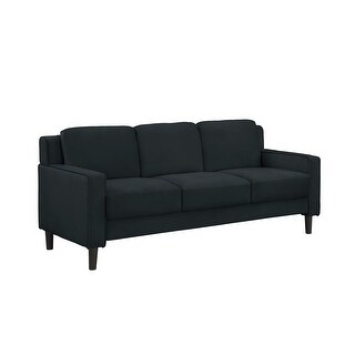 Removable Cushions & Back Sofa Versatile 3 Seater Sofa w/ Black Legs ...