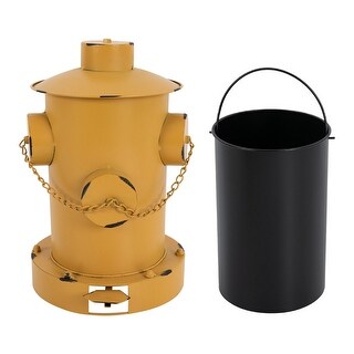 Retro Yellow Step-On Trash Can Vintage Waste Bin - Bed Bath & Beyond ...