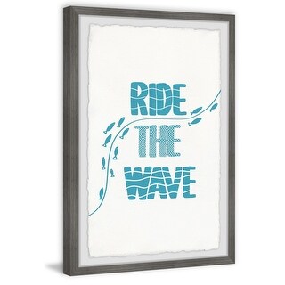 'I'll Ride the Wave' Framed Painting Print - Bed Bath & Beyond - 34070221