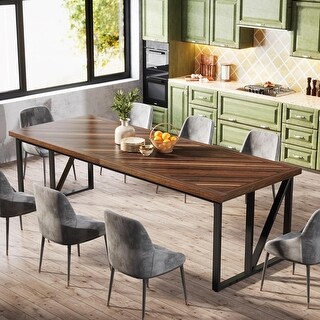 79 Inches Rectangular Long Dining Table for 8-10 People - Bed Bath ...