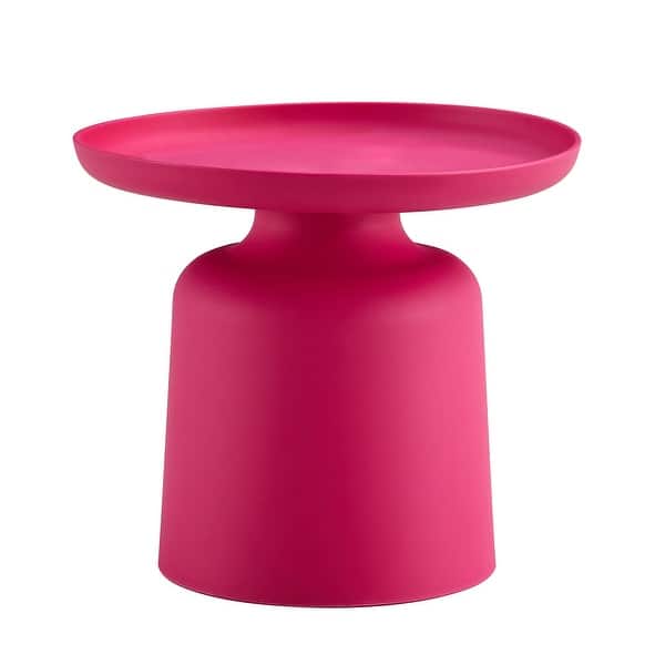 Side table small Space Stylish and Versatile Plastic Round Side Table ...