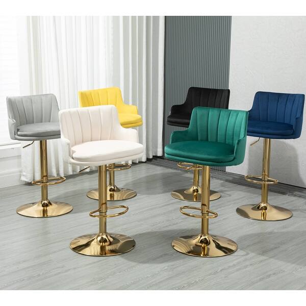 6-Color Bar Stools with Back and Footrest Counter Height - Bed Bath ...