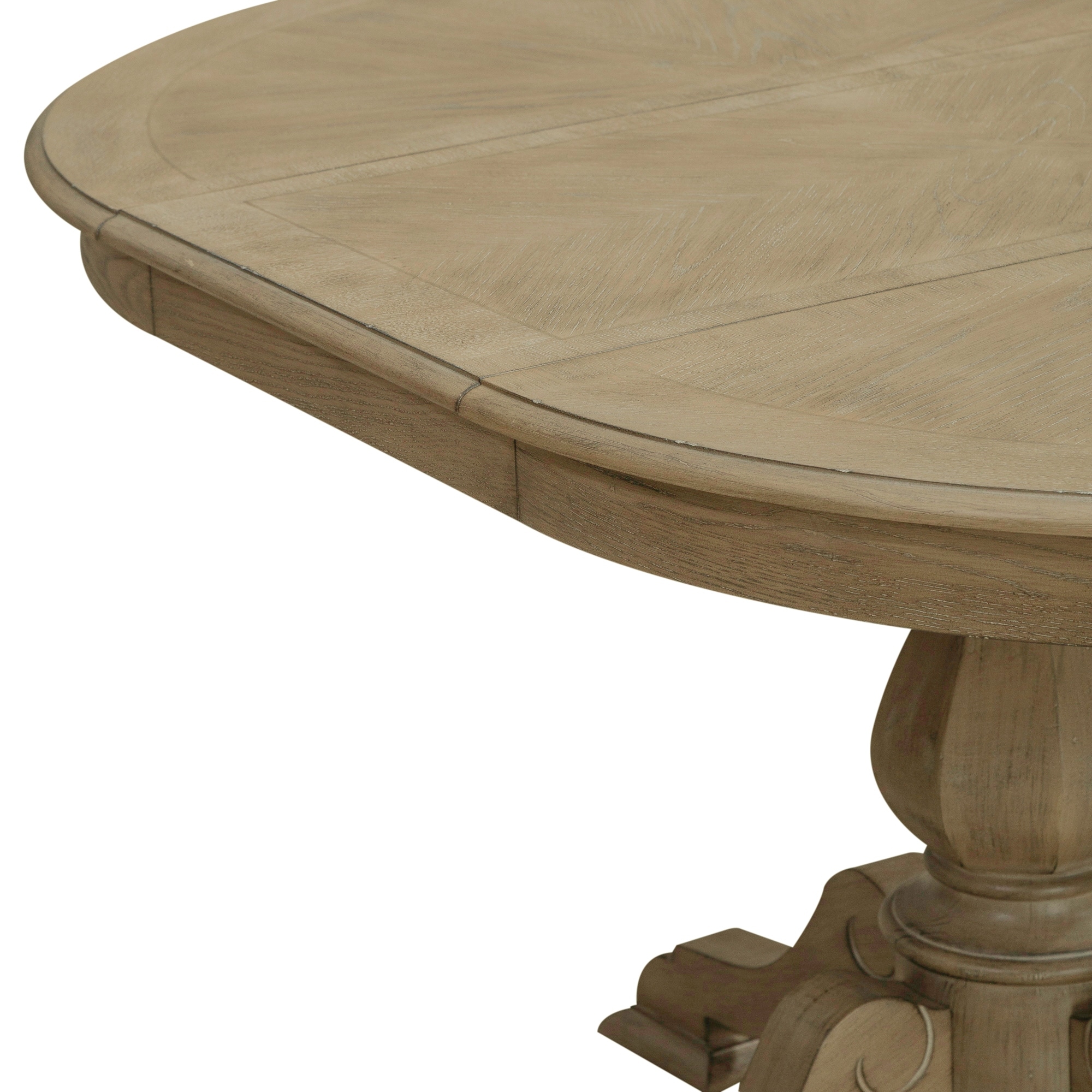 Magnolia Manor Round Pedestal Dining Table with Expandable Leaves 2 Finishes On Sale Bed Bath Beyond 18618015