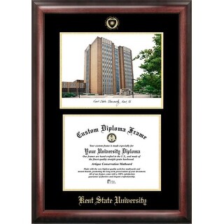 Kent State University 9w x 7h Gold Embossed Diploma Frame with Campus ...