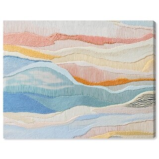 Morning Calm I Canvas Embroidery Like Art by Art Remedy - Bed Bath ...