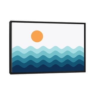 iCanvas "Abstract Landscape XIVB" by The Old Art Studio Framed Canvas ...