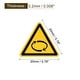 Triangle Beware of Rotating Bodies Warning Sign Self Adhesive 10Pcs ...