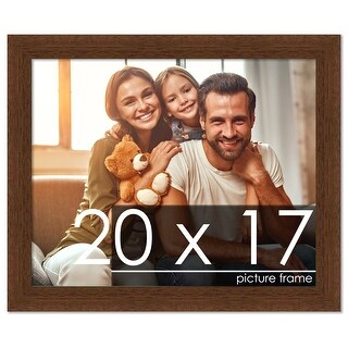 20x17 Traditional Walnut Complete Wood Picture Frame with UV Acrylic ...