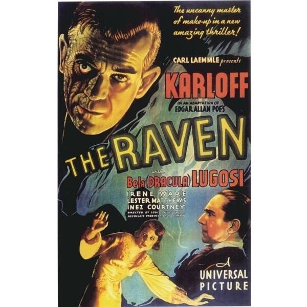 Bela Lugosi Boris Karloff The Raven Movie Poster Print (8 X 10) - Bed ...