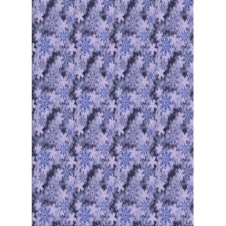 Ahgly Company Machine Washable Transitional Deep Periwinkle Purple Area ...