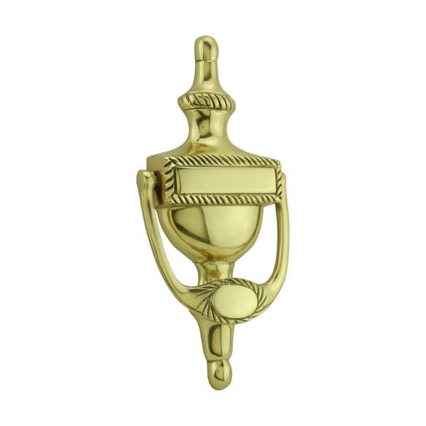 Brass Door Knocker 6.5 Inches Tall Traditional Roped Style Antique ...