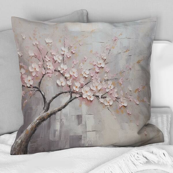 monochrome patterned cushion