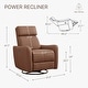 Spruce & Spring Merlin Power Swivel Glider Rocker Recliner Nursing ...