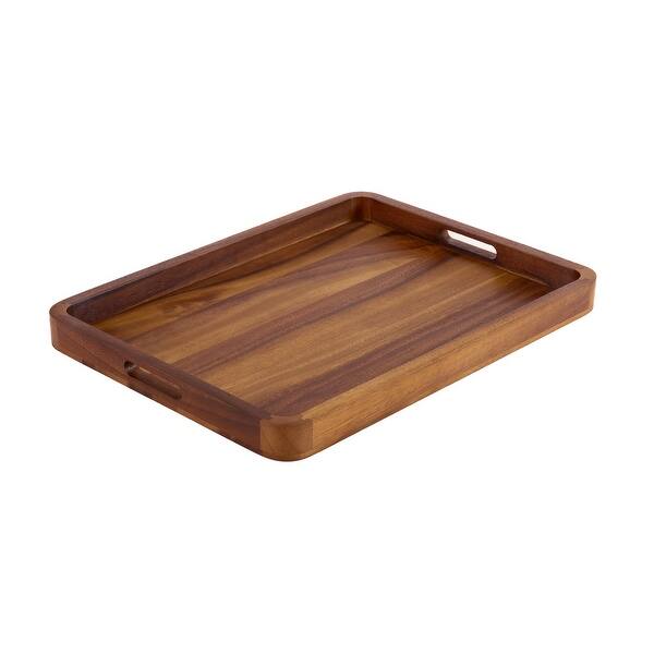 Large Rectangular Serving Tray - Solid Bottom - On Sale - Bed Bath ...