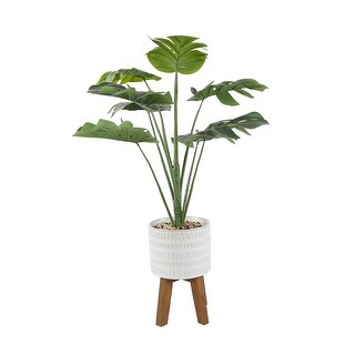 32" Split-leaf in 8" Raindrop on Stand - Bed Bath & Beyond - 32951399