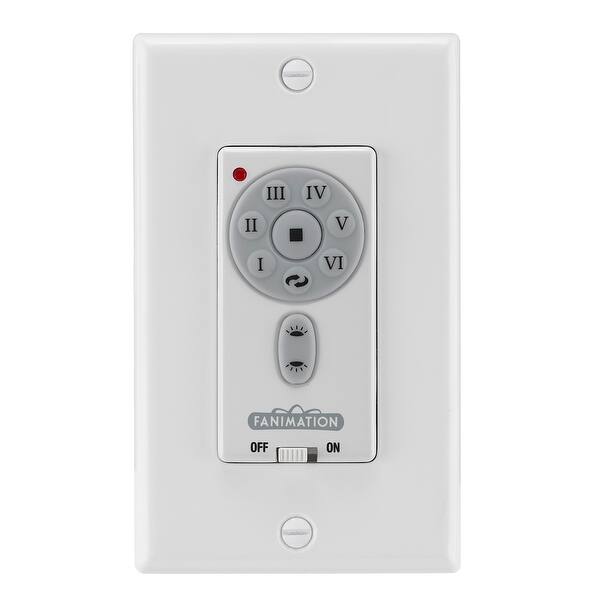 Fanimation 6 Speed DC Reversible Fan and Up / Down Light Wall Control ...
