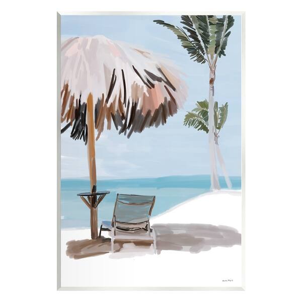 Stupell Tropical Beach Hut Scenery Wall Plaque Art Design by Amelia ...