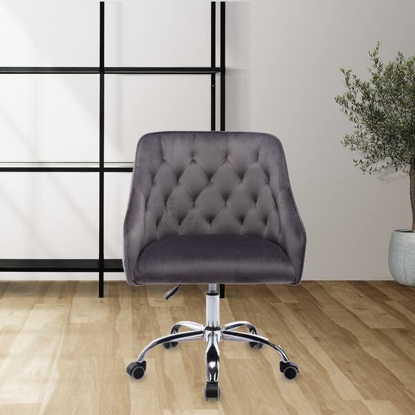 "Modern desk chair Dark Gray task chair Metal chair home" - Bed Bath ...