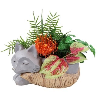 8" Finley the Fox Indoor Planter Statue - Bed Bath & Beyond - 39888187