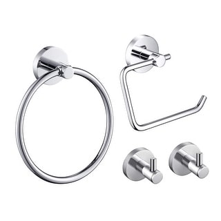 Circular 4-Piece Bathroom Hardware Set - Bed Bath & Beyond - 38952748