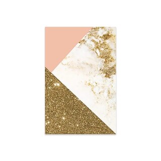 Gold Marble Collage Print On Acrylic Glass by Emanuela Carratoni - Bed ...