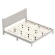 GALANO Layton Wood Frame King Platform Platform Bed with Headboard ...